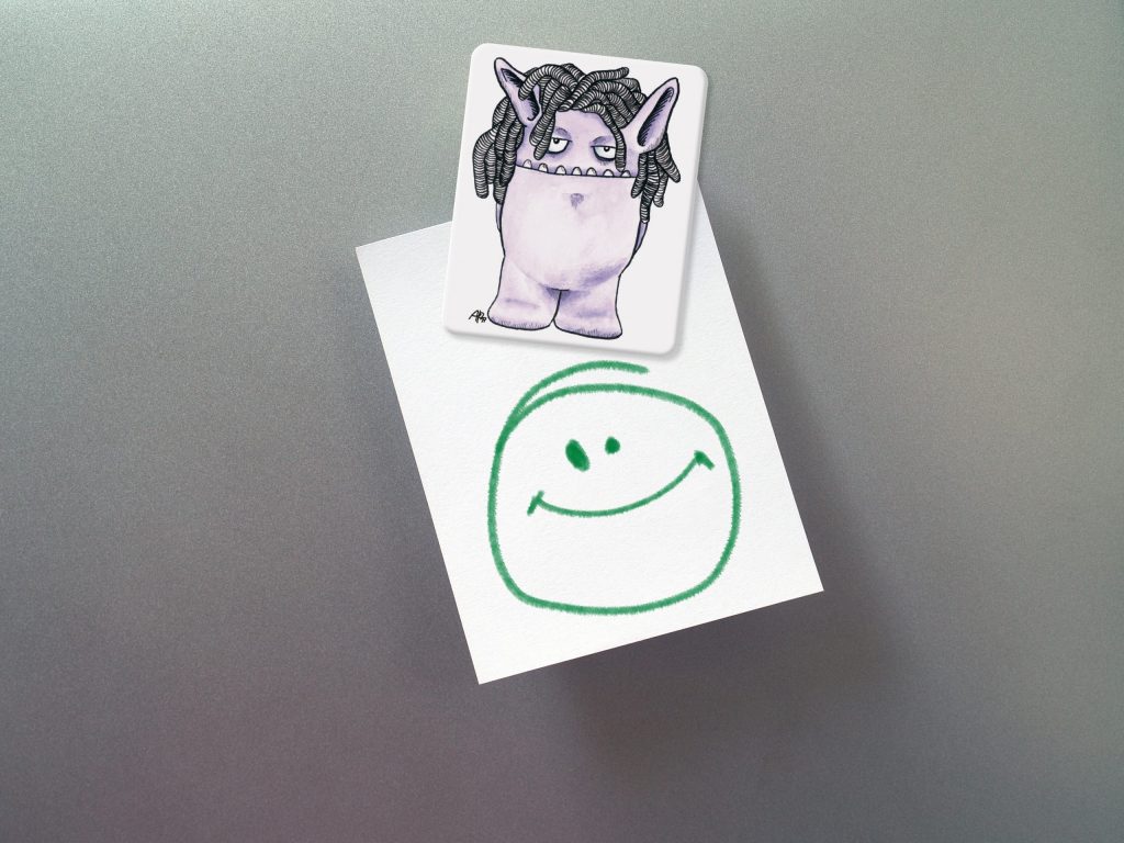 Magnet "Dreadmonster" - hellbean.de | Anni Hellberg Illustration